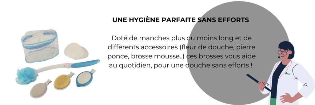 Hygiène et aide à la toilette brosse de soins corporel | Privas Médical ...